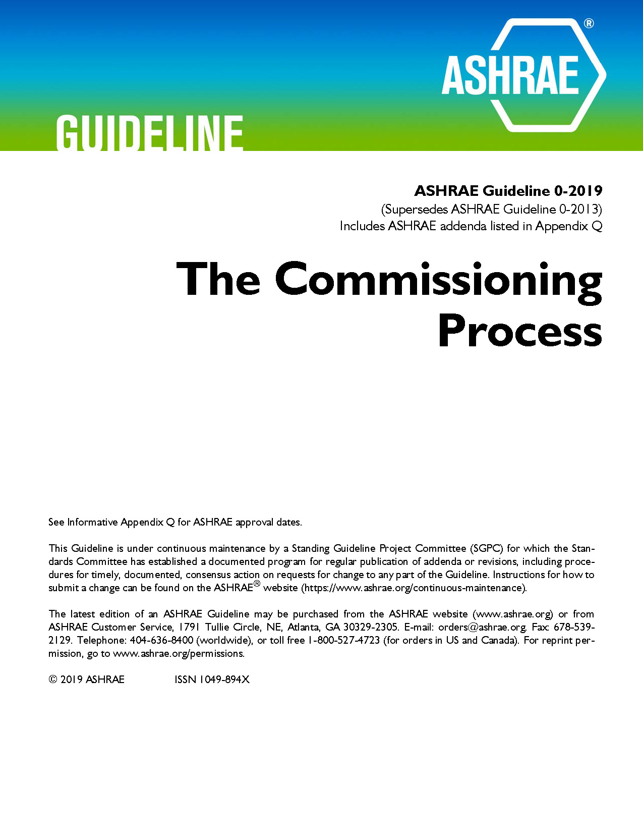 Updated Commissioning Guideline | ashrae.org