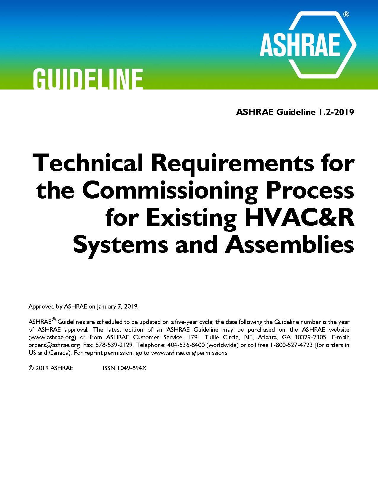 Commissioning Process for Existing Systems, Assemblies Outlined in New ...