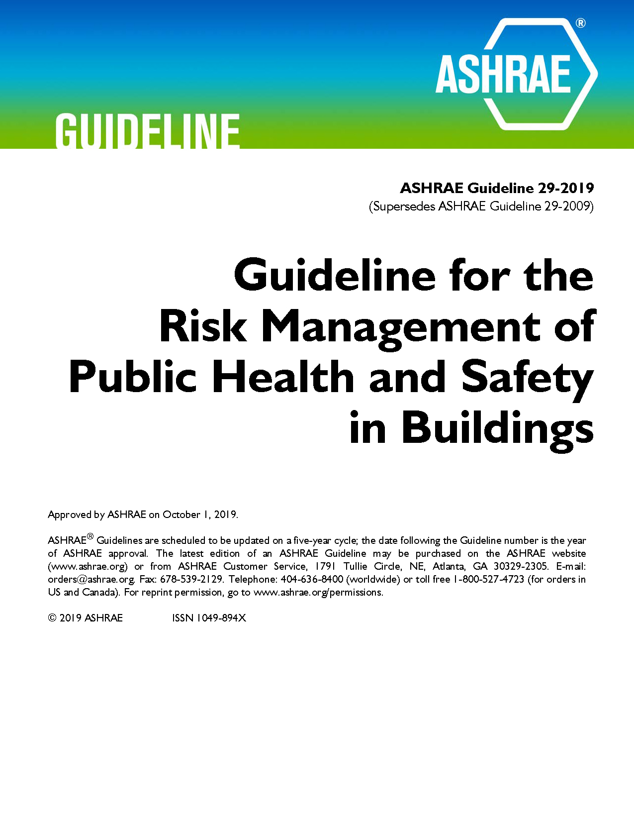 Updated Publications, November 2019 | ashrae.org