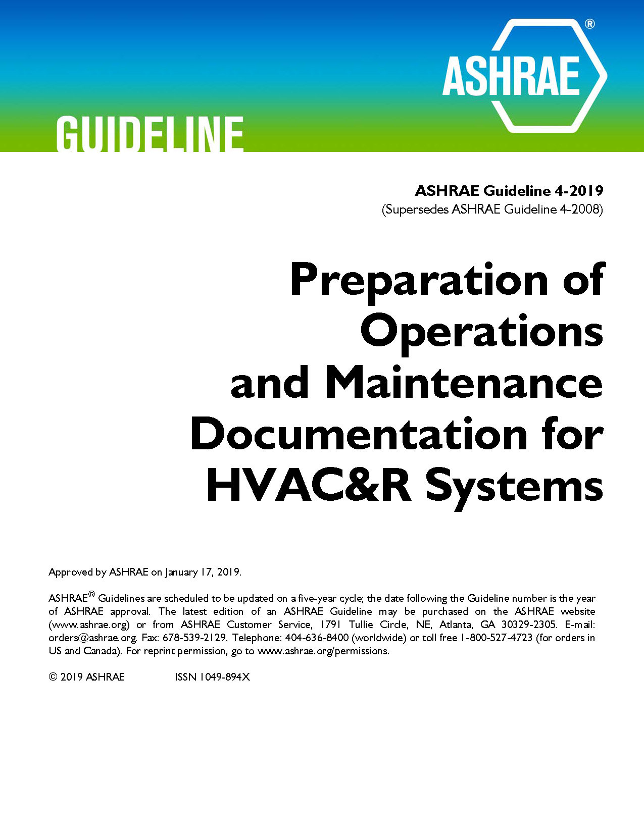 Updated Publications, February 2019 | ashrae.org
